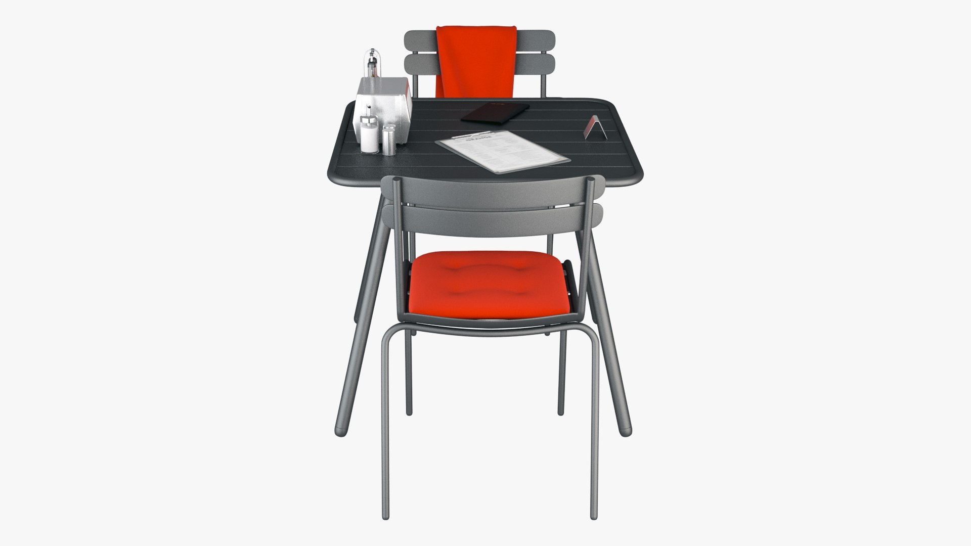 Chair table cafe 3D model - TurboSquid 1506535