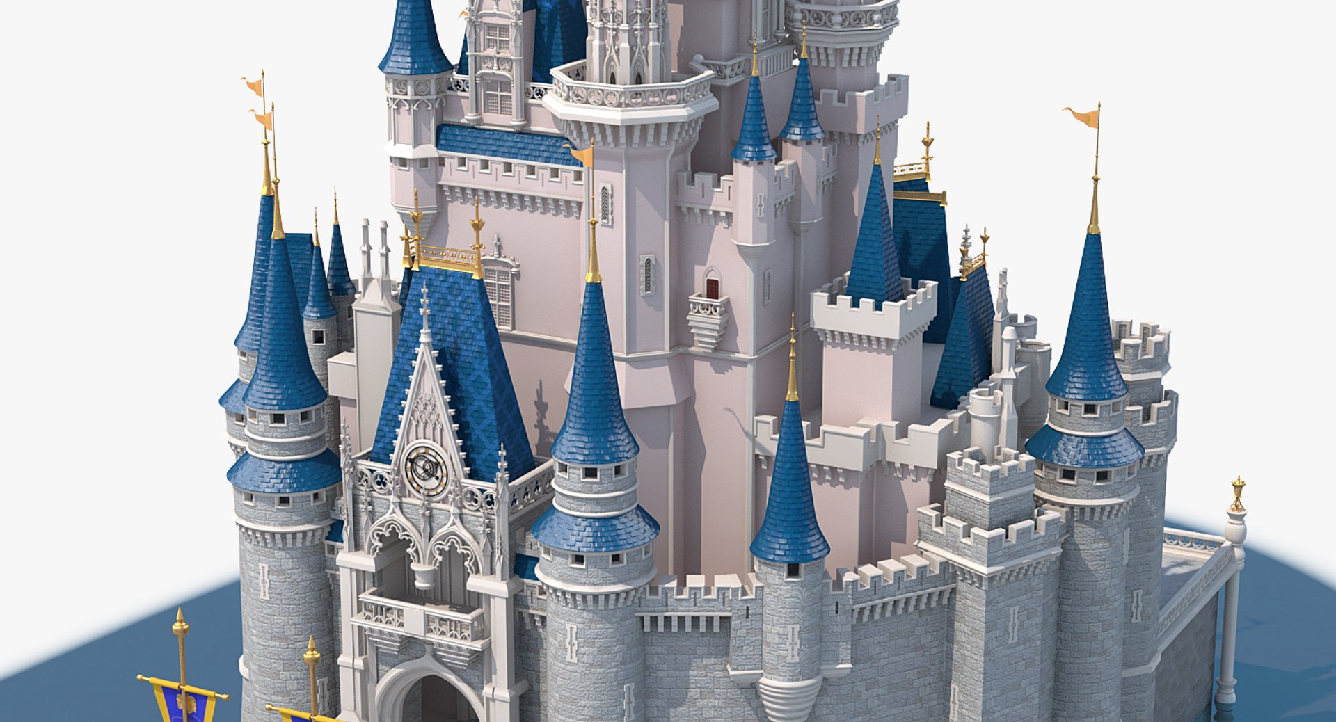 3D Cinderella Castle Model - TurboSquid 1435958