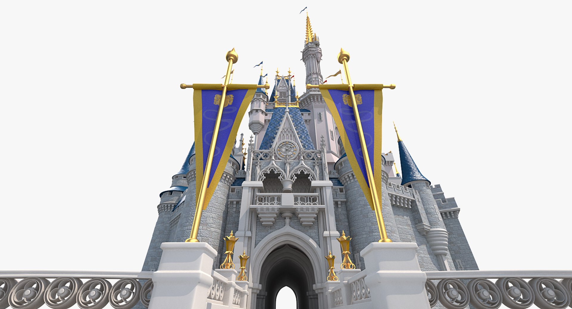 3D Cinderella Castle Model - TurboSquid 1435958