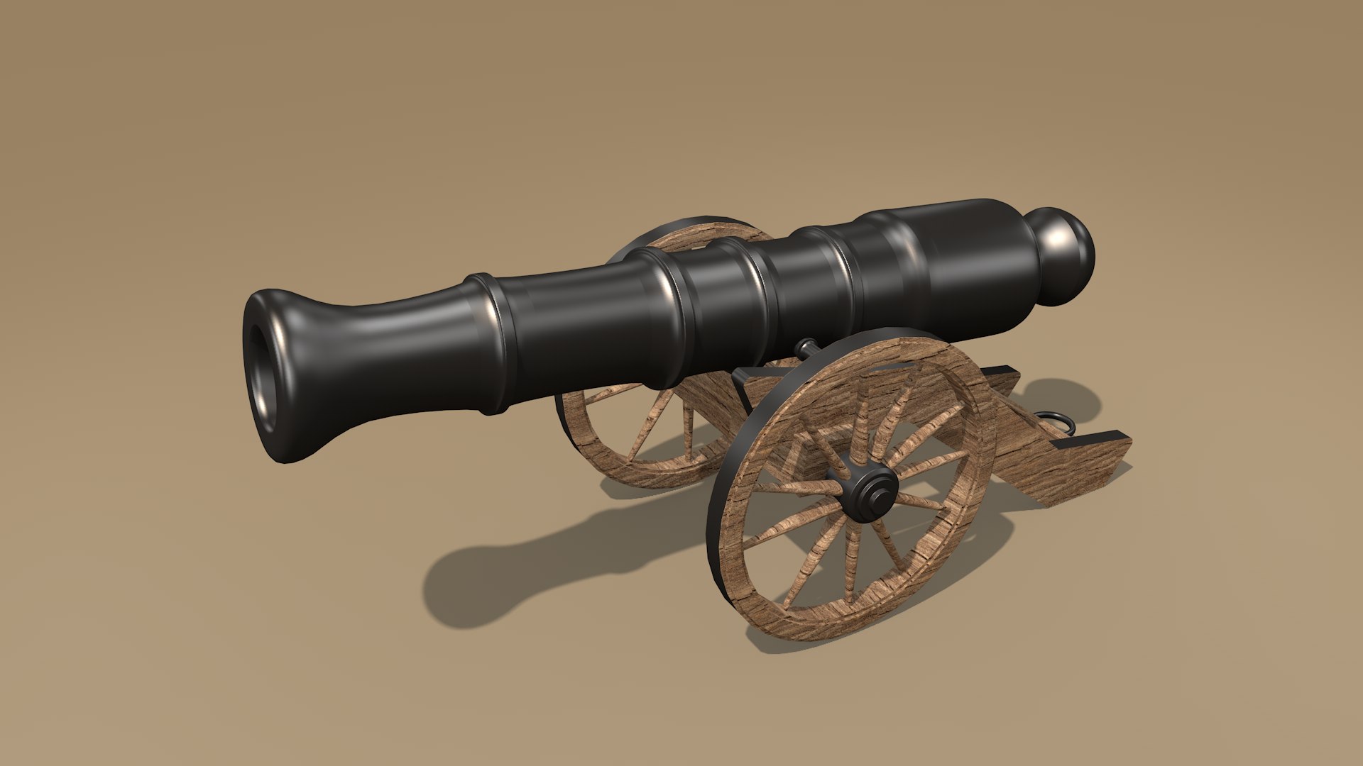 3D Cannon - TurboSquid 2345880