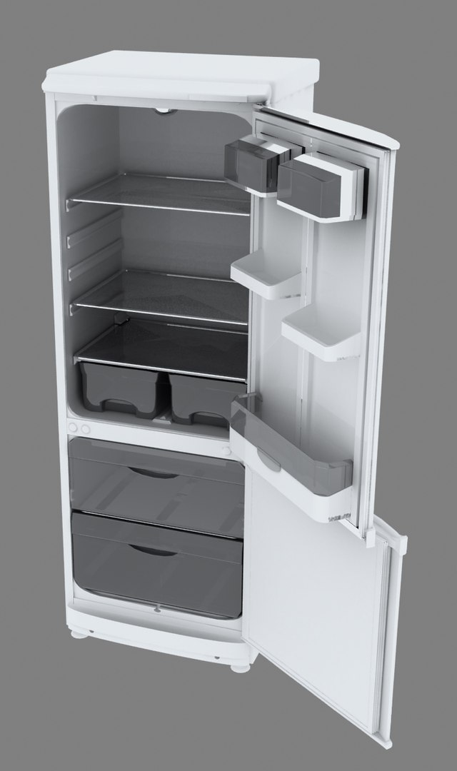 Free 3ds Model Fridge Kitchen