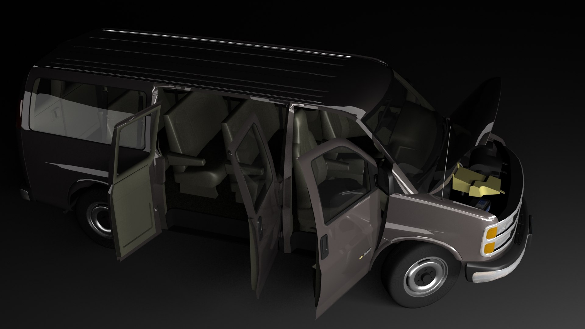 3D Chevrolet Express - TurboSquid 1577188