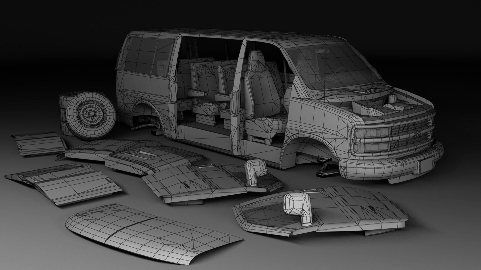 3D Chevrolet Express - TurboSquid 1577188