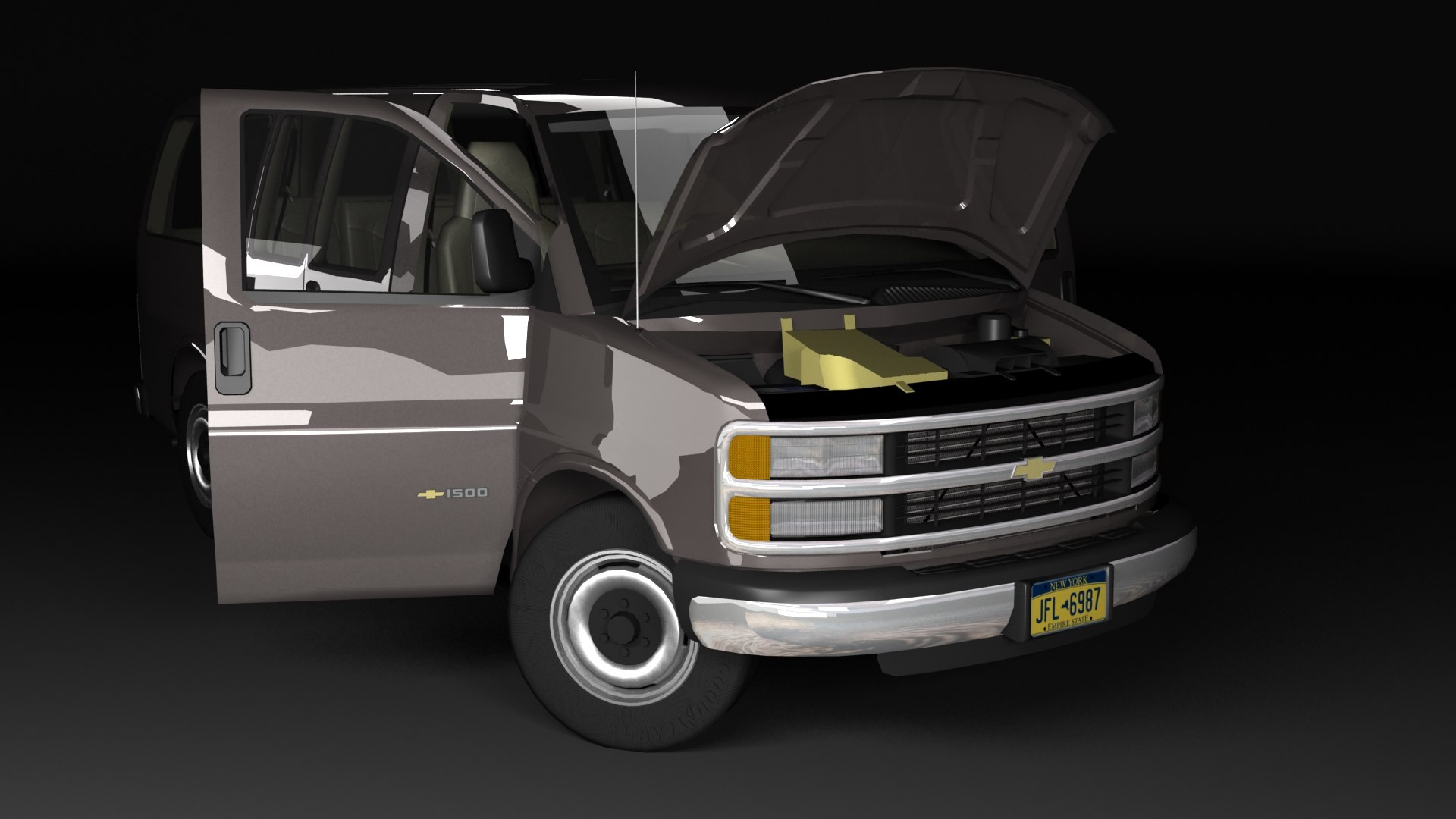 3D Chevrolet Express - TurboSquid 1577188