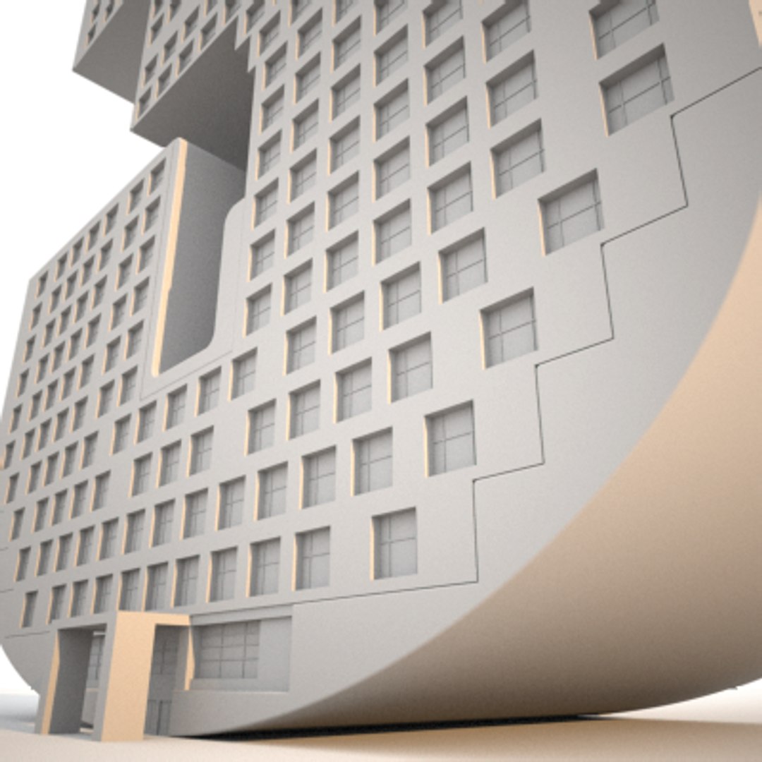3d Building Shape Number 3