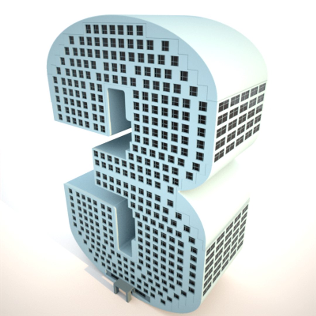 3d Building Shape Number 3