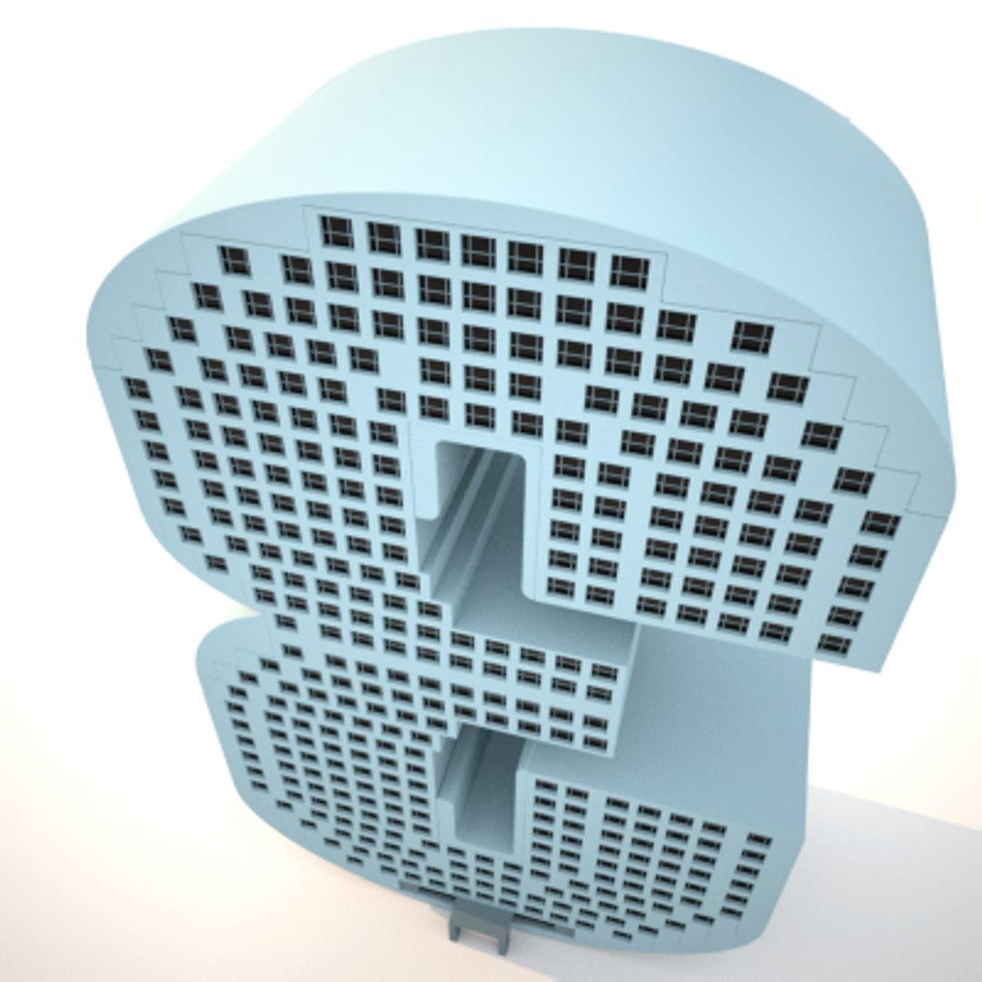 3d Building Shape Number 3