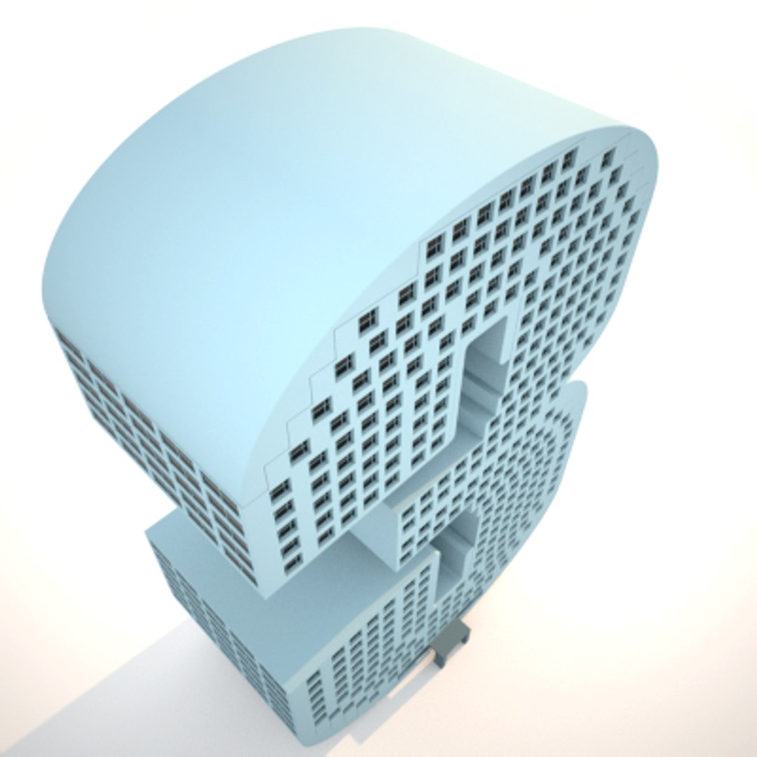 3d Building Shape Number 3