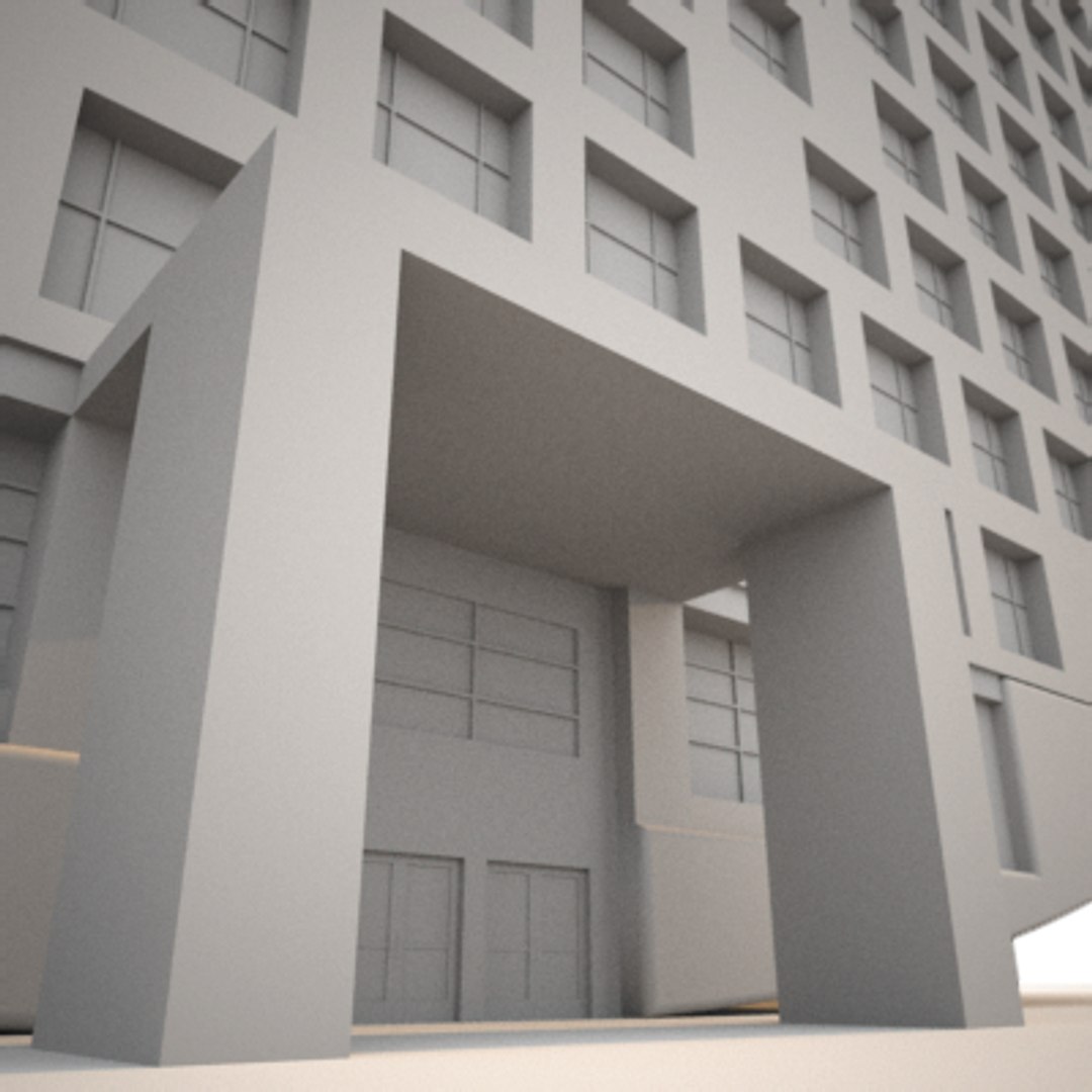 3d Building Shape Number 3