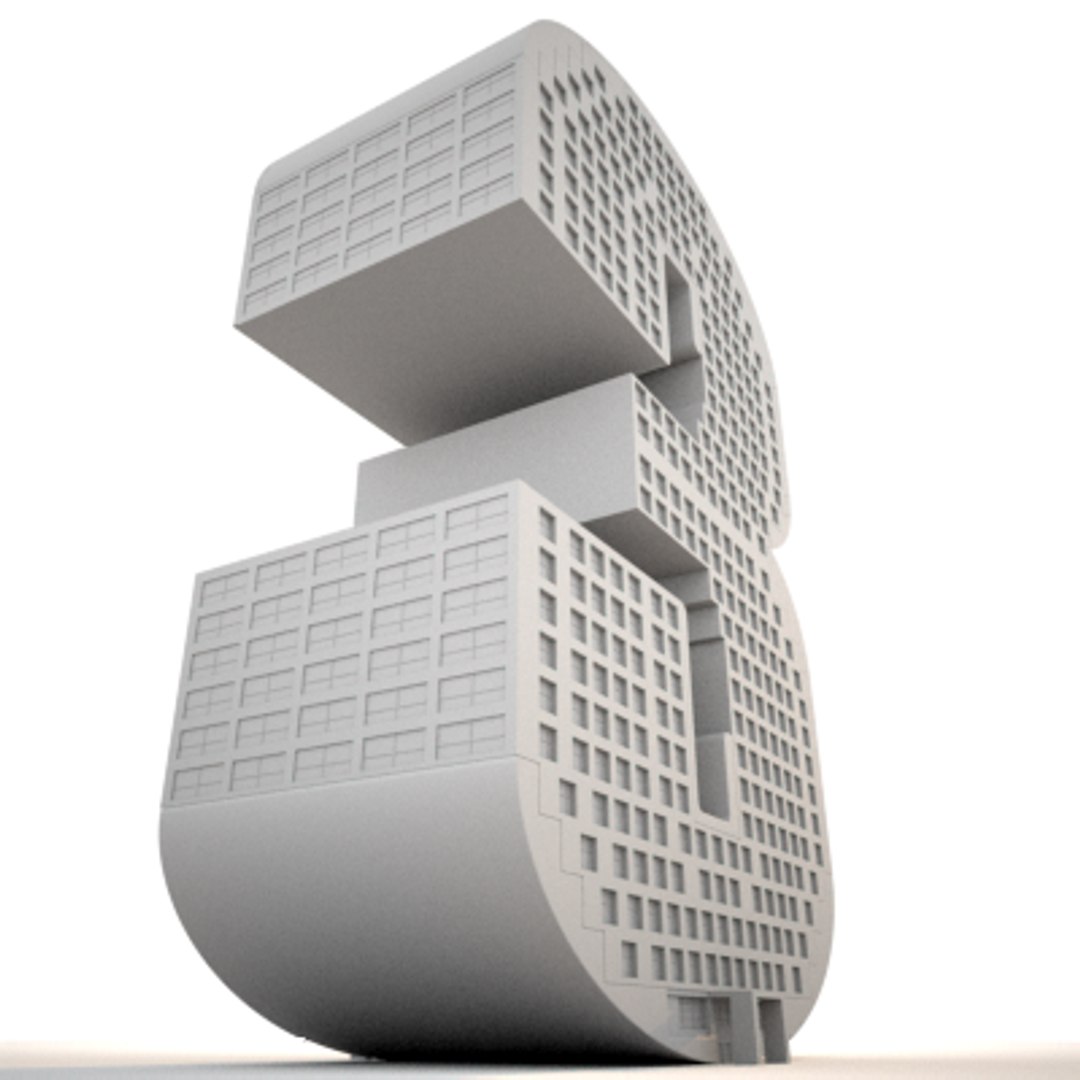 3d Building Shape Number 3