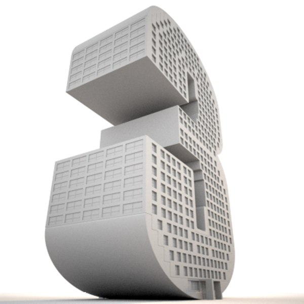 3d building shape number 3