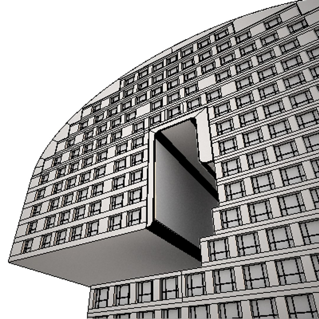 3d Building Shape Number 3