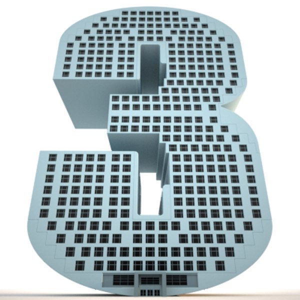 3d building shape number 3