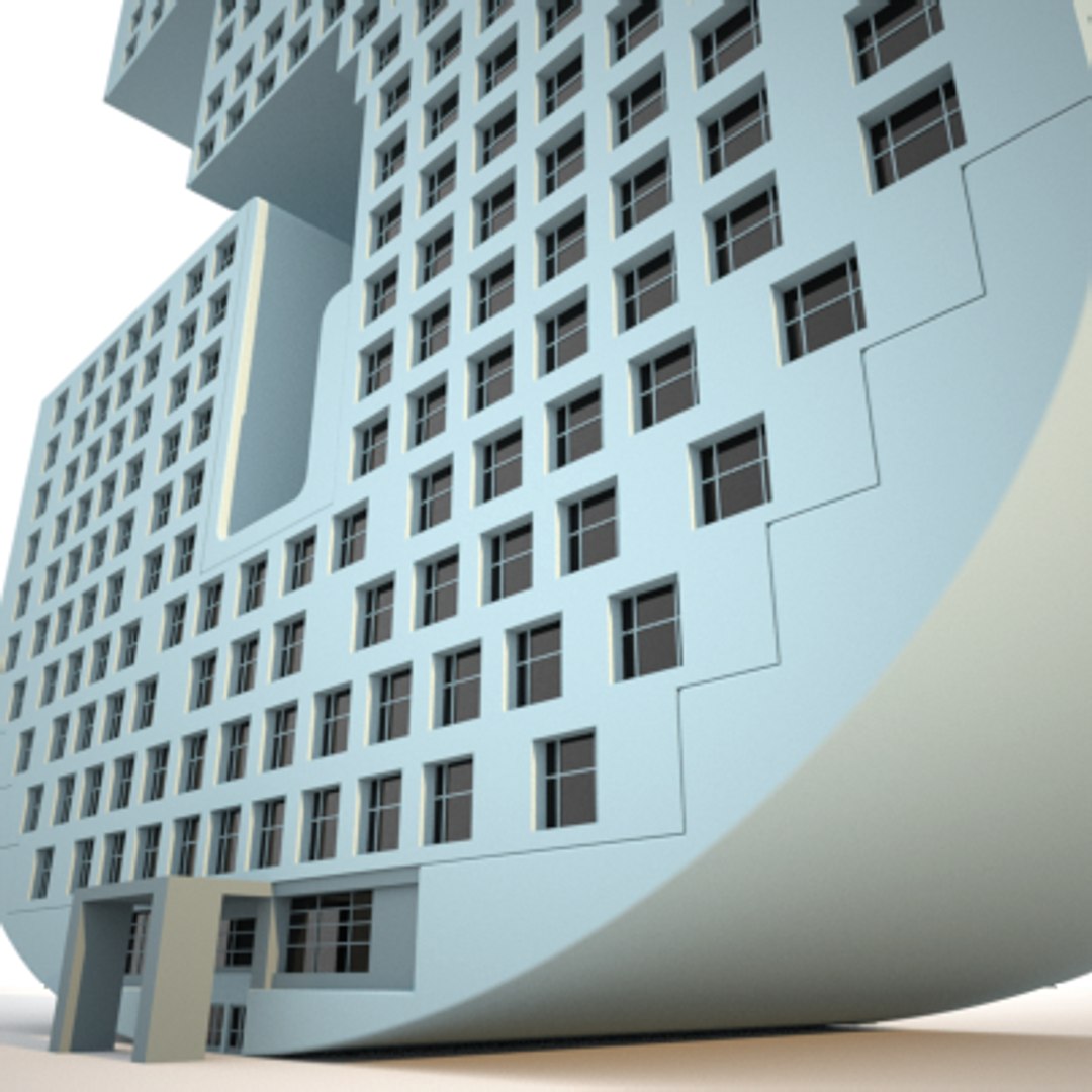 3d Building Shape Number 3