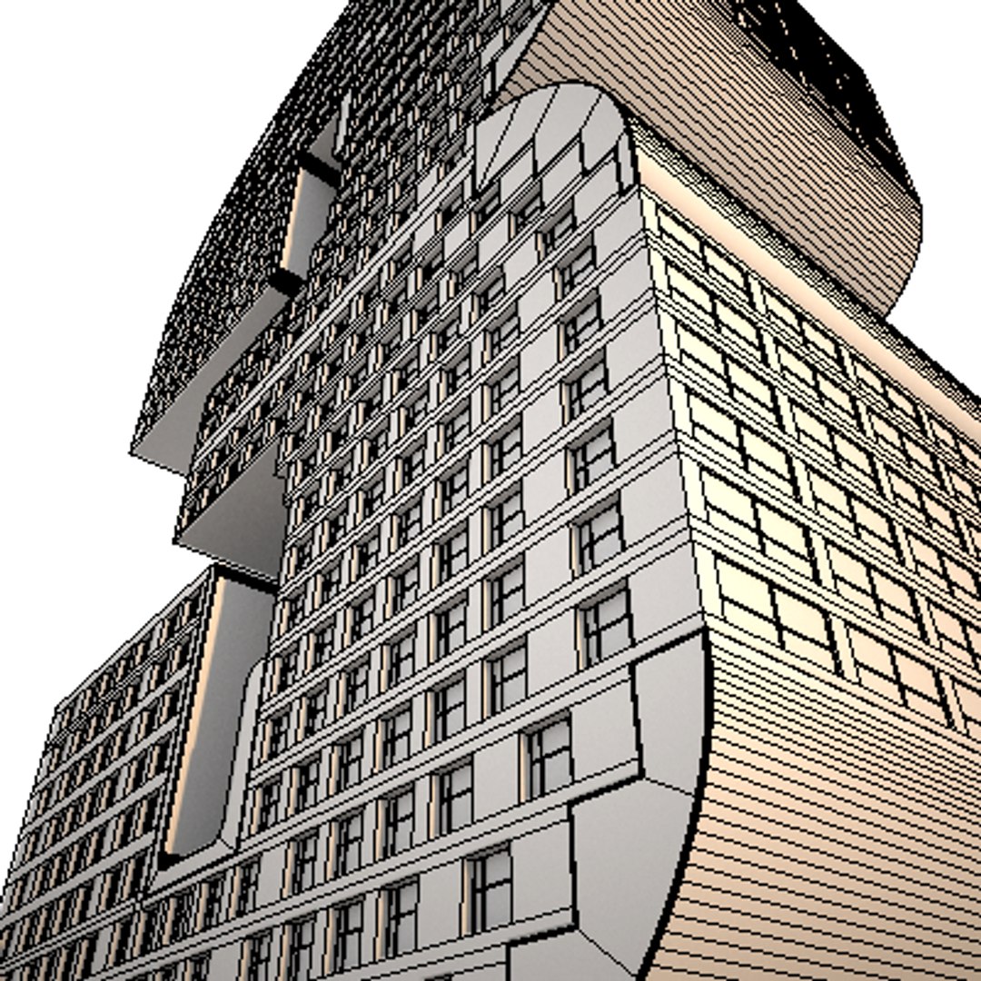 3d Building Shape Number 3