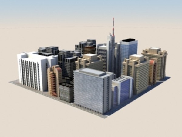 urban block 3d model