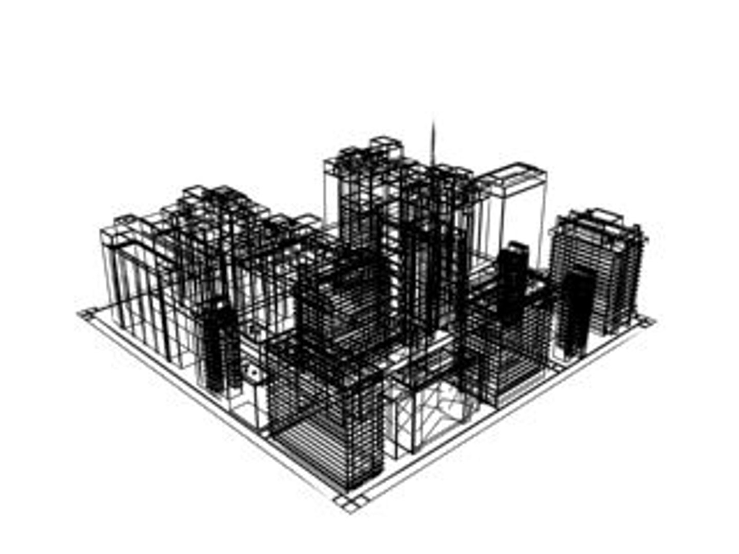 Urban Block 3d Model