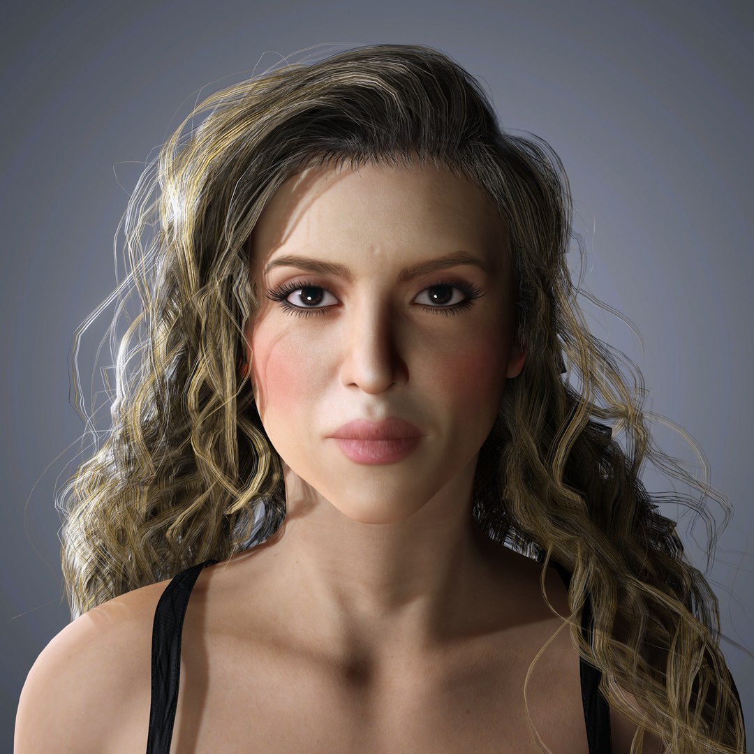 Shakira Character 3D Model Low Poly 3D - TurboSquid 2354849