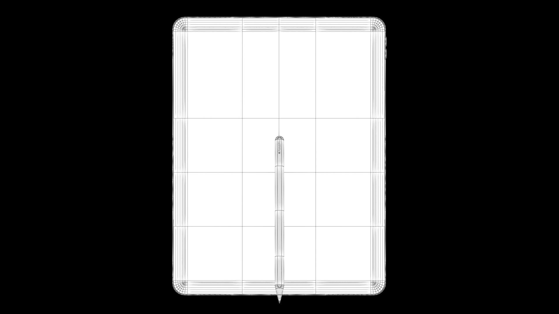 Apple IPad Air 13 2024 Blue With Pencil 3D Model - TurboSquid 2348135