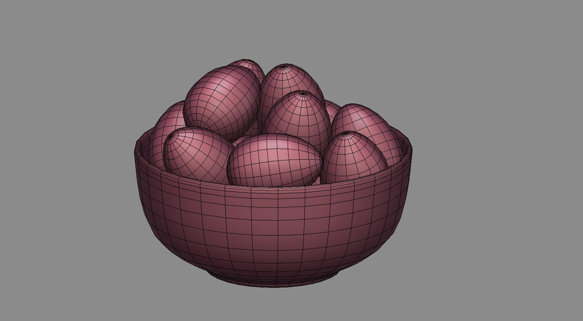 3D White Bowl Eggs Model - TurboSquid 1690504