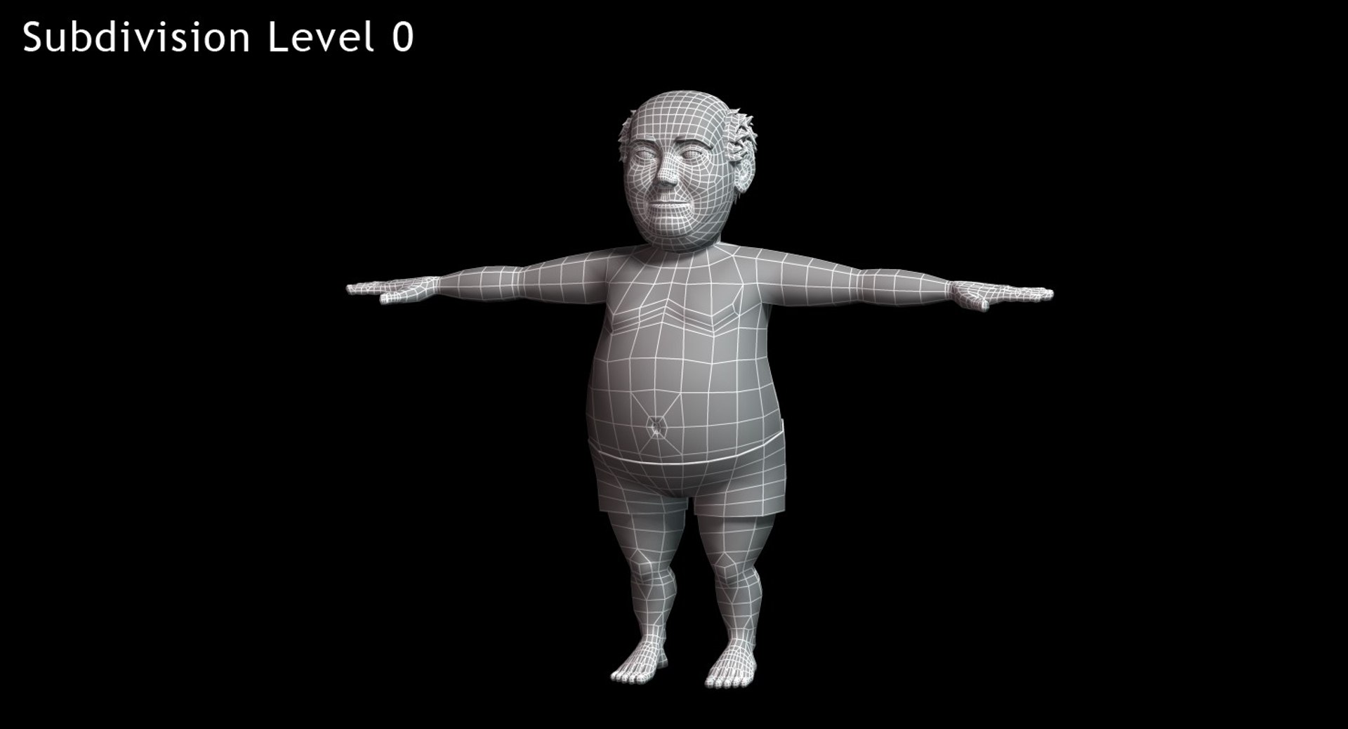 3D Cartoon Fat Guy Model - TurboSquid 1222386