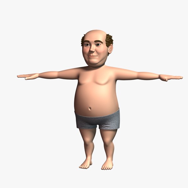 3d hair character mesh model