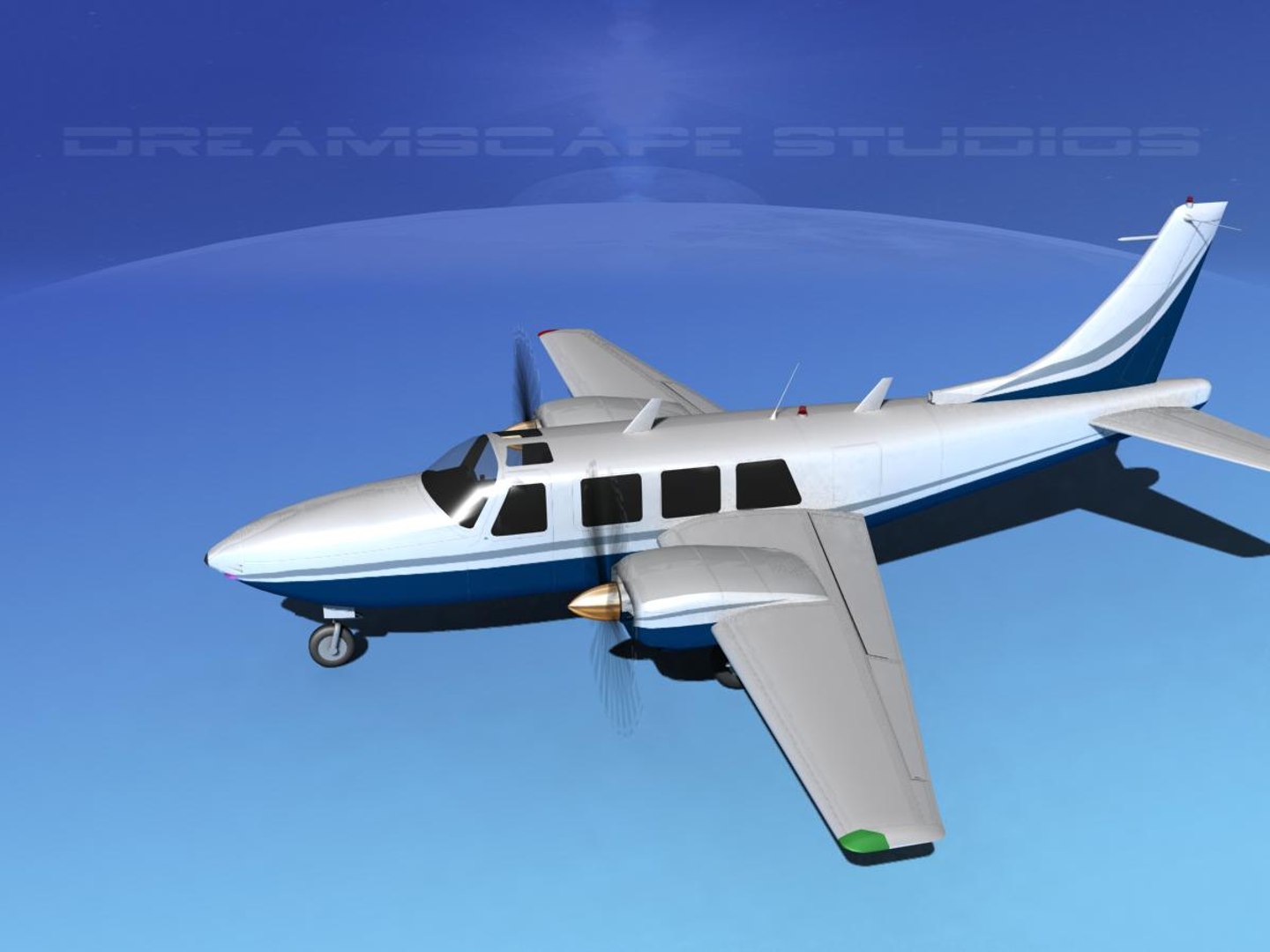 3d Propellers Piper 600 Aerostar Model