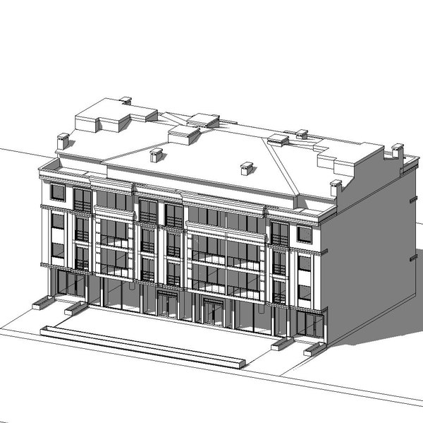 Apartment Building AutoCAD drawing Models for Download | TurboSquid