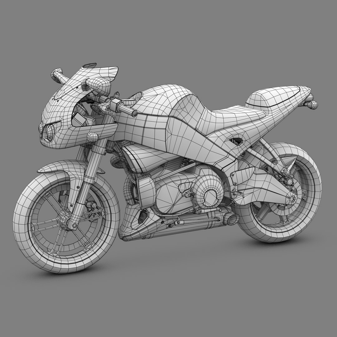 Engines Bike 3d Model