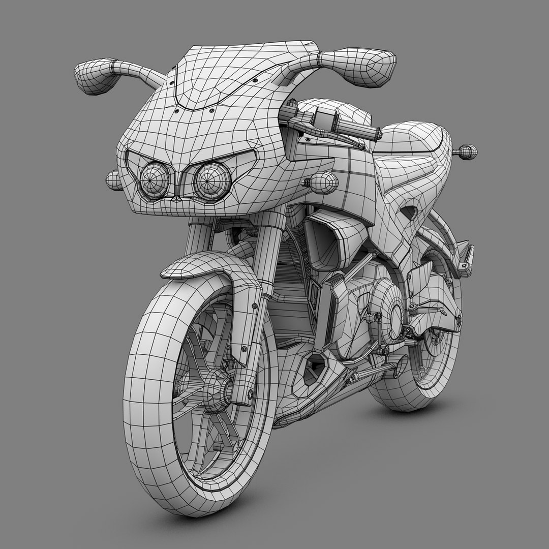 Engines Bike 3d Model
