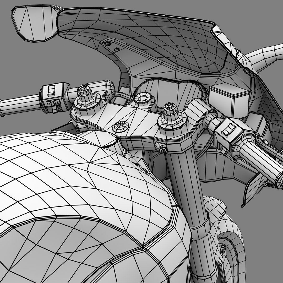 Engines Bike 3d Model