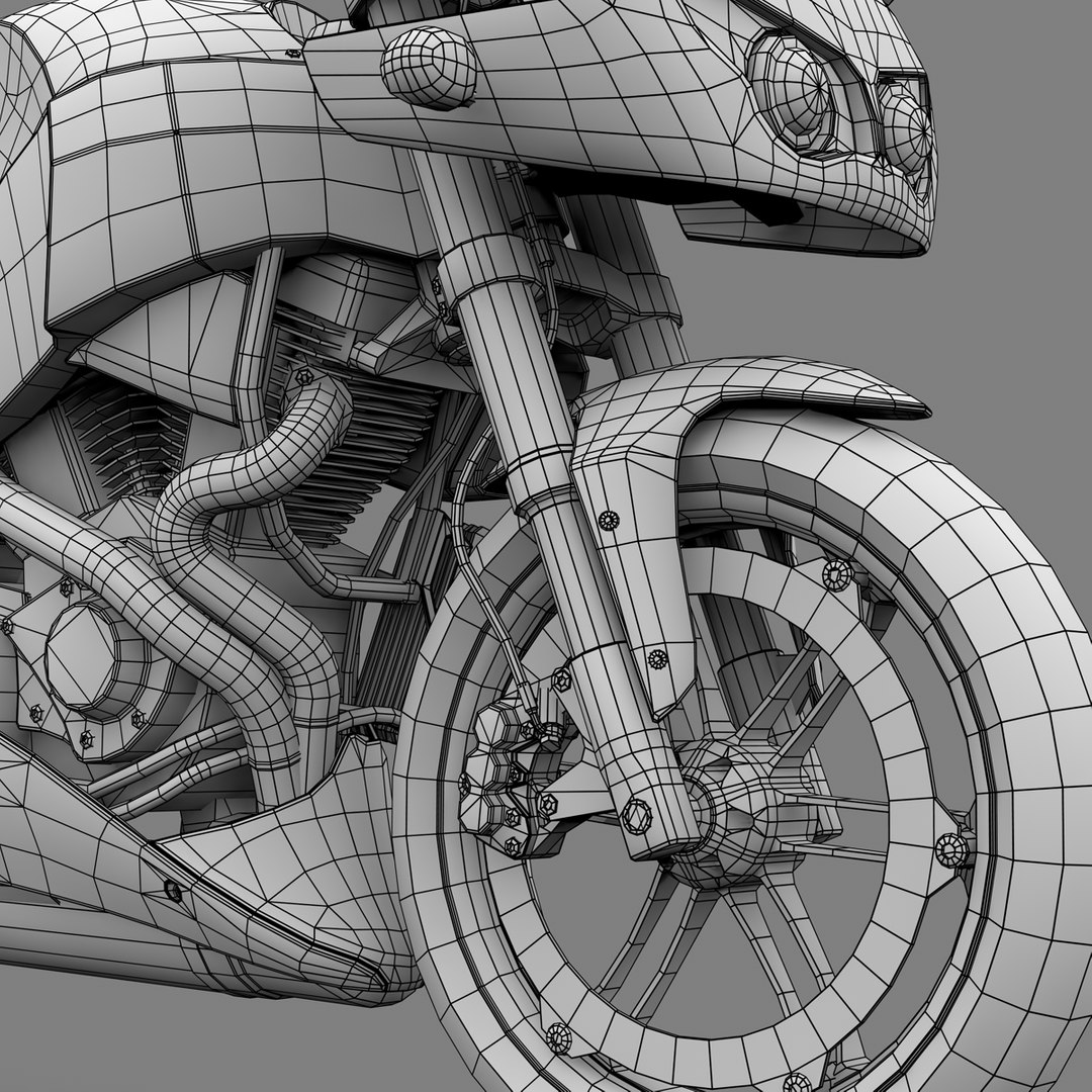 Engines Bike 3d Model