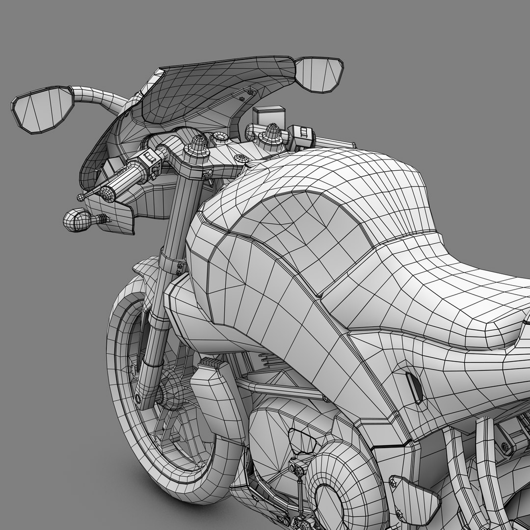 Engines Bike 3d Model