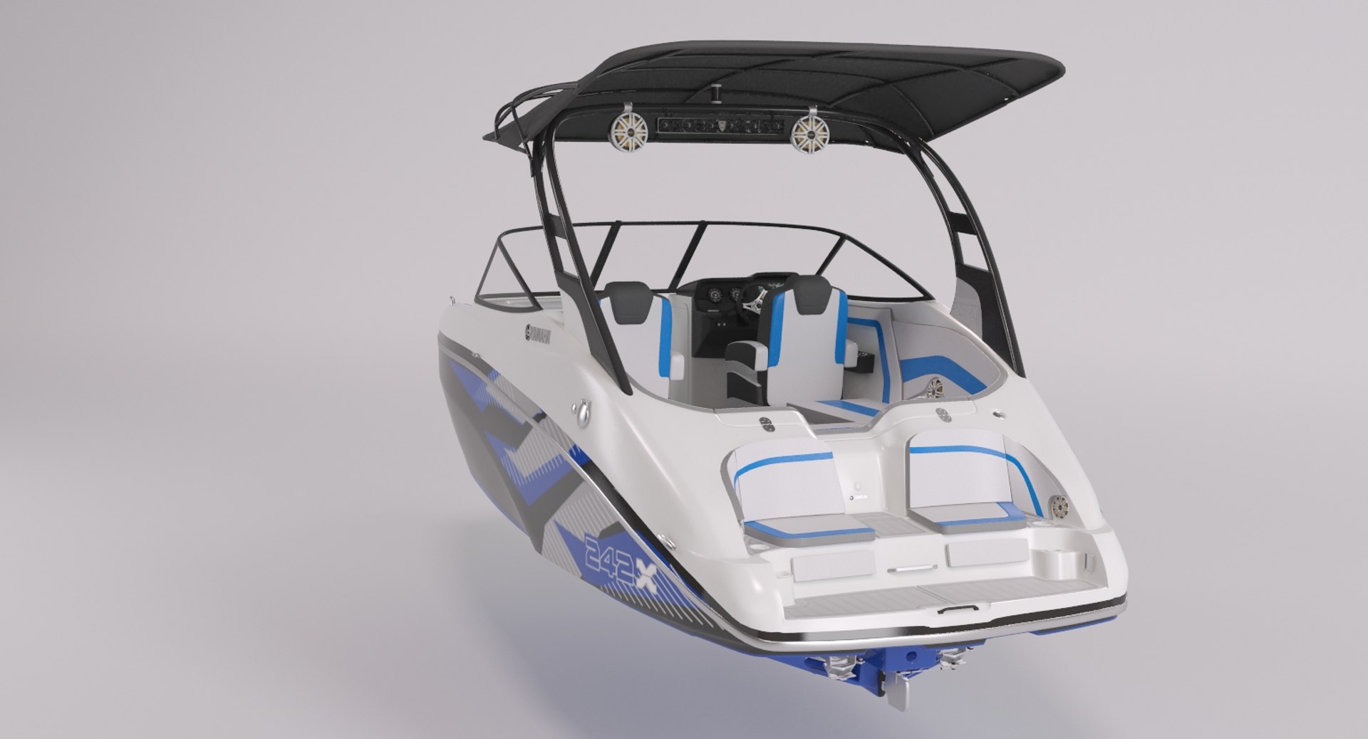 3D speed motor boat yamaha model - TurboSquid 1201804