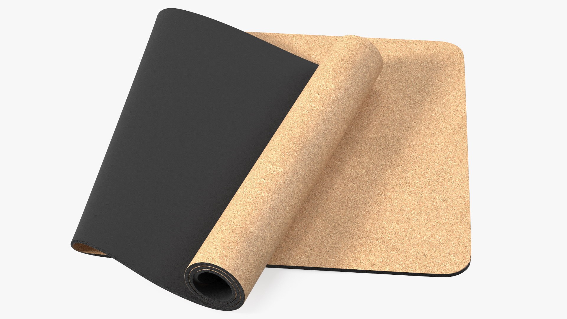 3D model Yoga Mat Folded Cork - TurboSquid 1905390