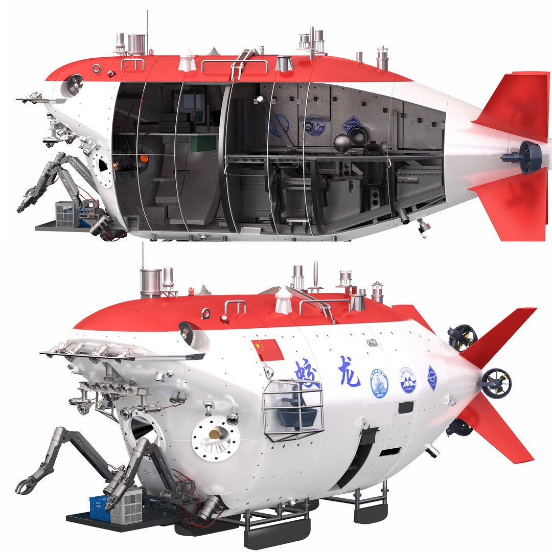 3D submersible submarine vehicle model - TurboSquid 1681756