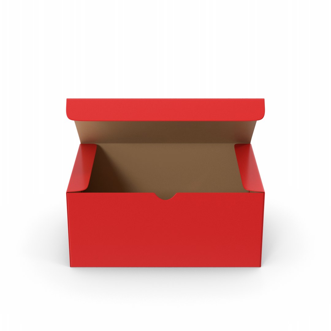 Red Box Package 3D Model - TurboSquid 1907257