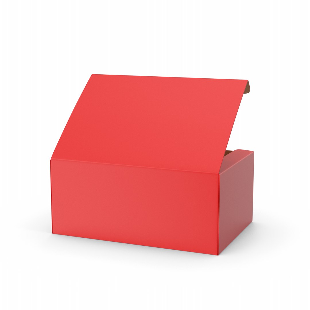 Red Box Package 3D Model - TurboSquid 1907257
