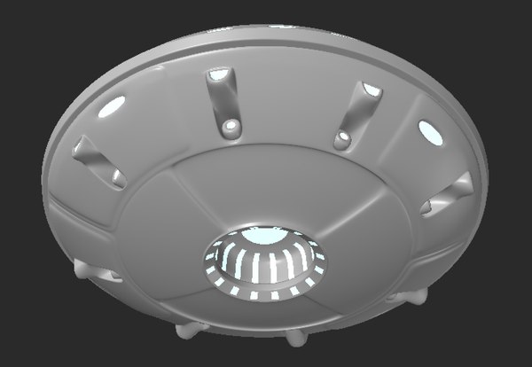 3d alien ufo model