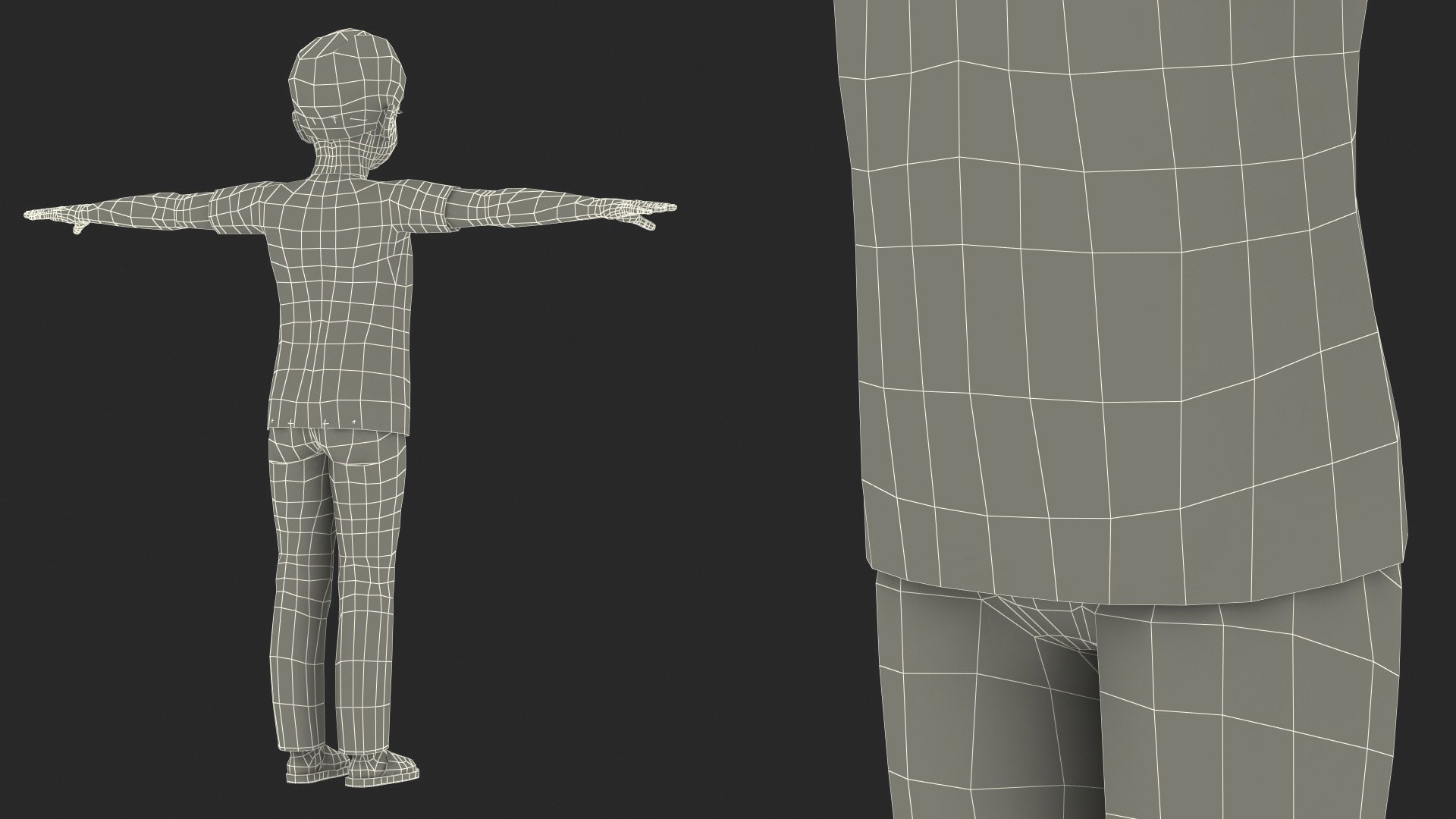 3D Asian Child Boy Home Style T-pose Model - TurboSquid 1981412