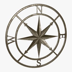 Download Free & Premium Compass Rose 3D Models | TurboSquid