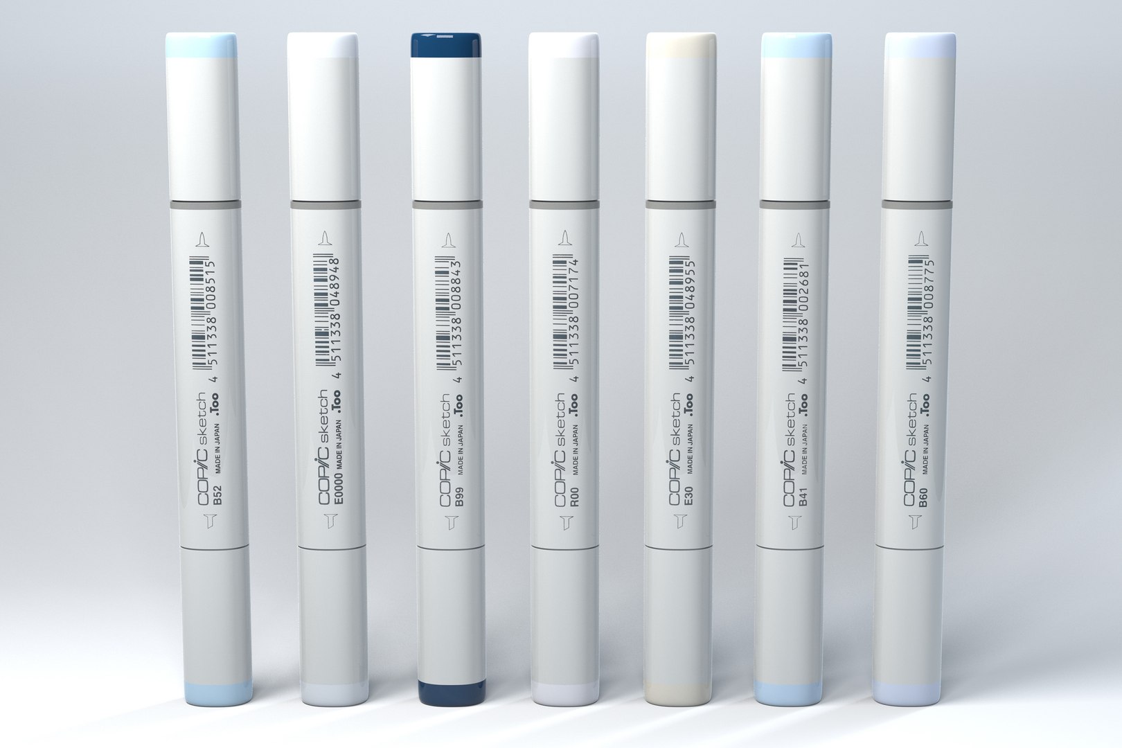 3D Copic Sketch Marker Set 7 Pc - TurboSquid 2349085