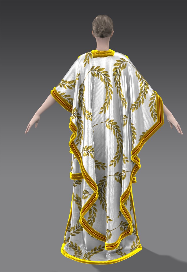 Elegant Roman Robe 3D Model 3D Model - TurboSquid 2255313