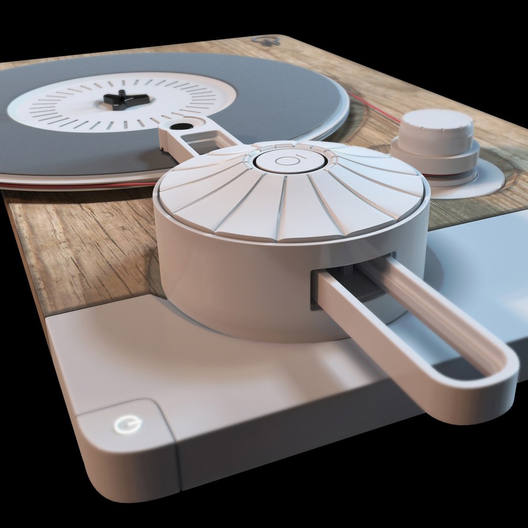 3d model turntable music