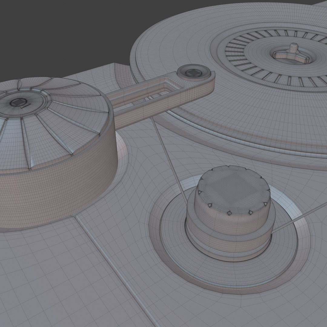 3d model turntable music