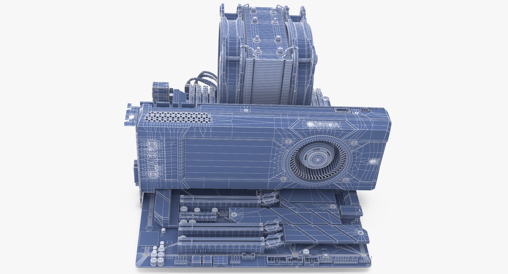 Asus Motherboard Cpu Ram 3D Model - TurboSquid 1424081