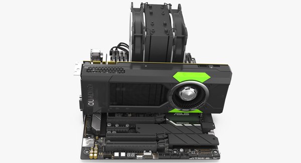 Asus motherboard cpu ram 3D model - TurboSquid 1424081