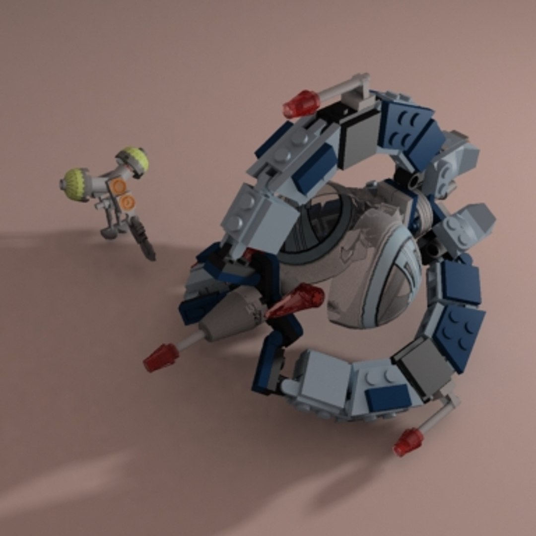 lego droid 3d model
