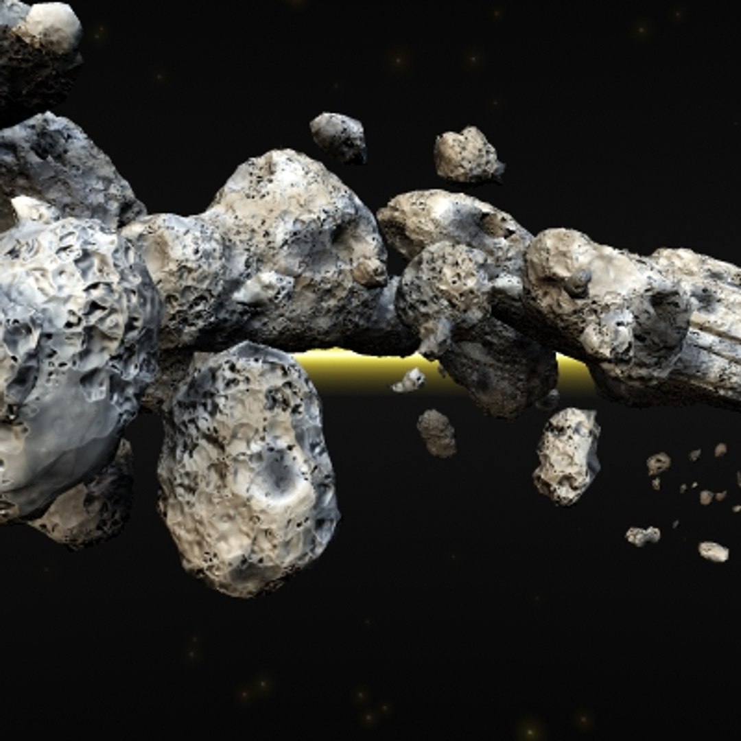 3d Asteroid Field Debris Model