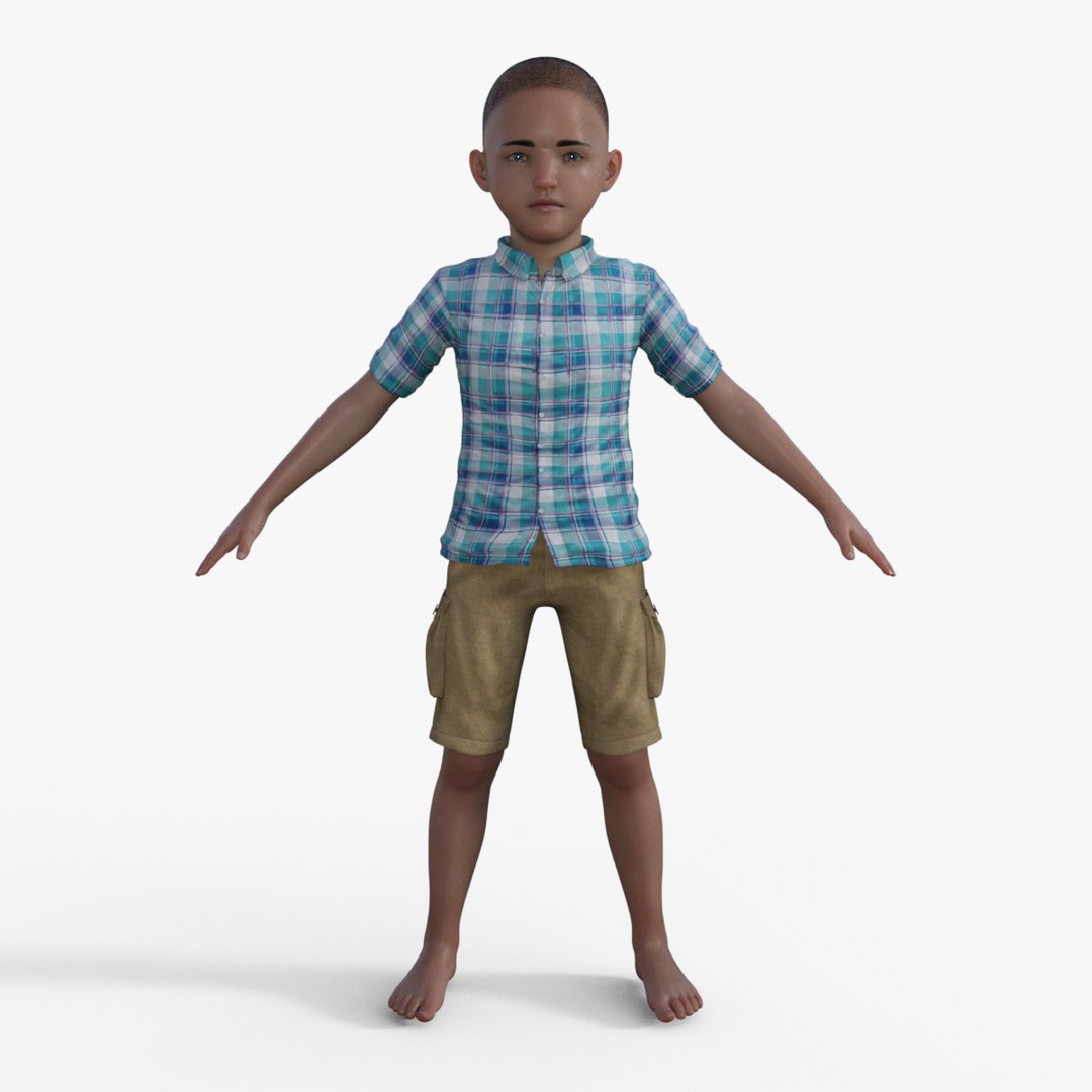 Realistic Boy Rigged 3D Model - TurboSquid 2218220